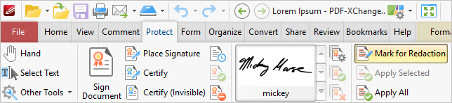 PDF-XChange Co Ltd :: Knowledge Base :: How to use Redaction
